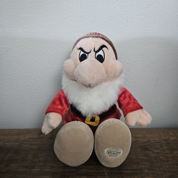 Disney | Toys | Vintage Disney Store Exclusive Grumpy Plush Stuffed 7 ...